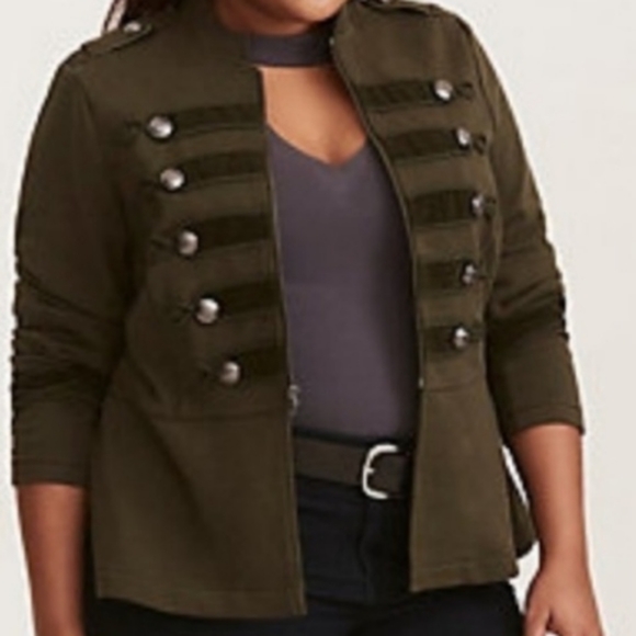 torrid | Jackets & Coats | Torrid Military Jacket Green Torrid Large ...